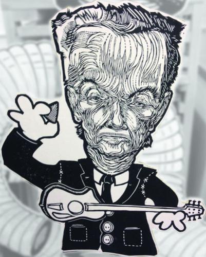 Bobby Lee Springfield, who wrote country hits, captured in art print