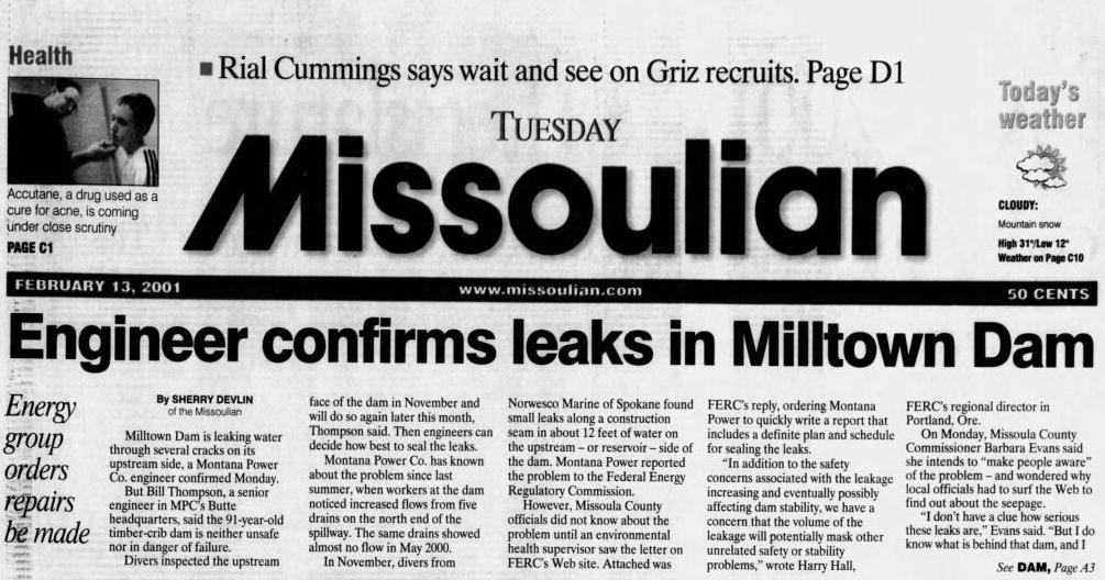Feb. 13 Missoulian news from 50, 25 years ago