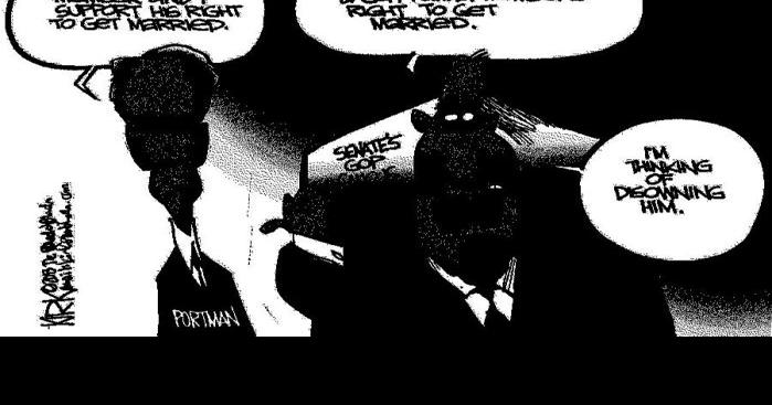 CARTOON: Senate GOP ready to disown Portman over his support for gay ...