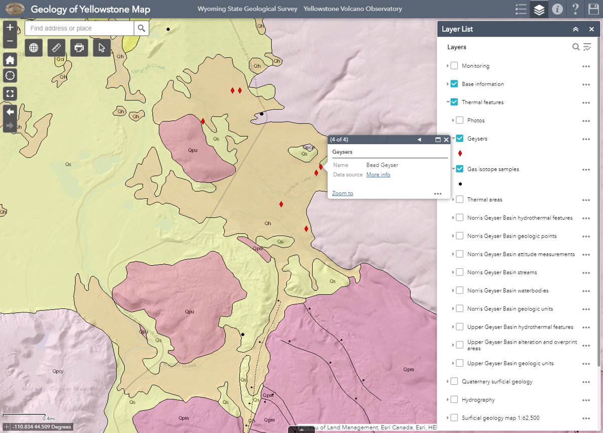 Caldera chronicles: New interactive map highlights Yellowstone’s geology