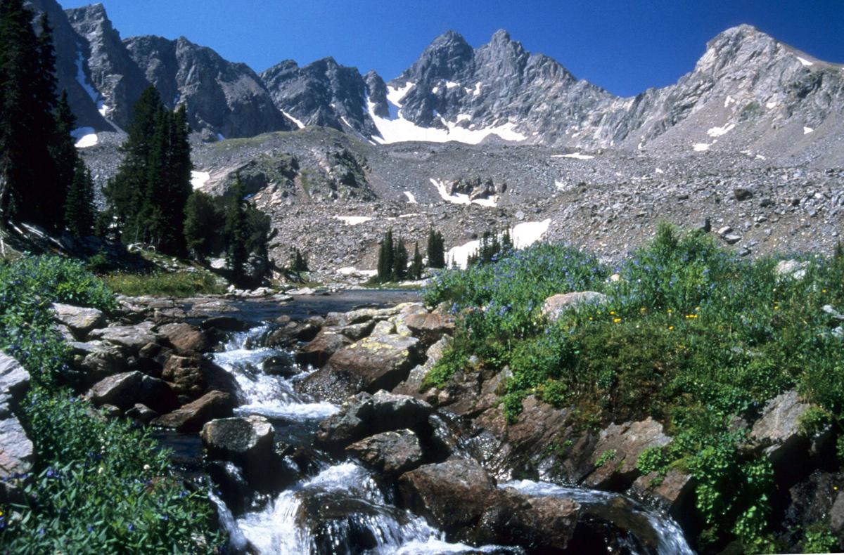 Hilgard Peak in Madison Range sits northwest of Yellowstone