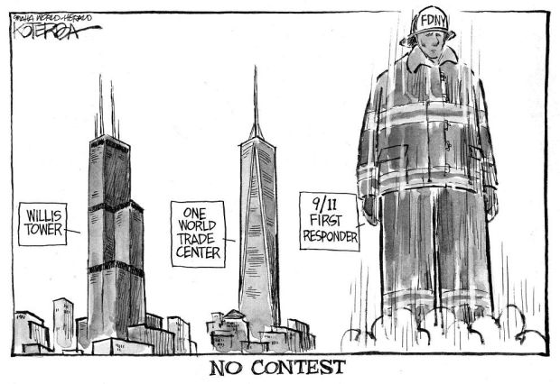 CARTOON: No question that 9/11 responders have higher stature than any ...