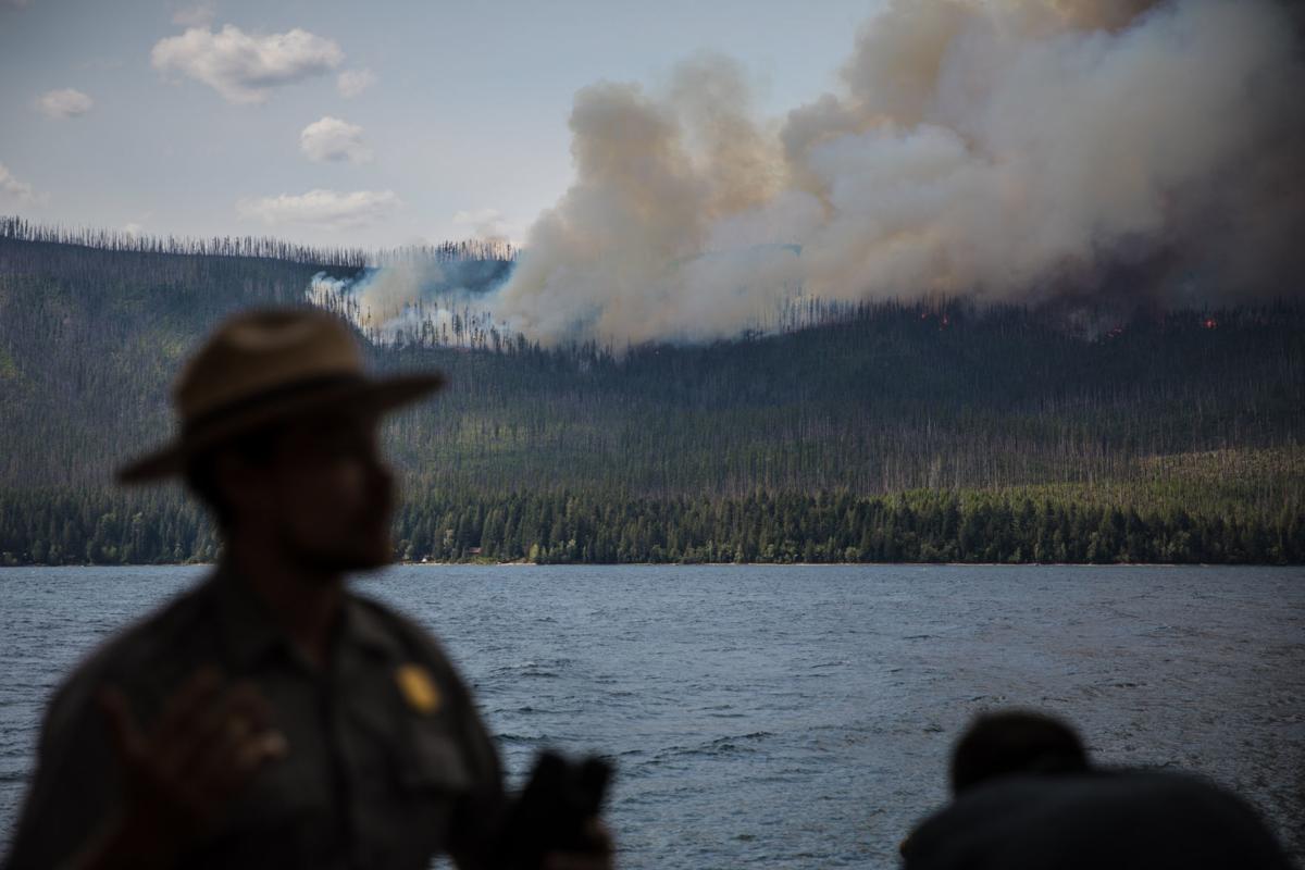 Photos: Fire forces evacuations in Glacier National Park