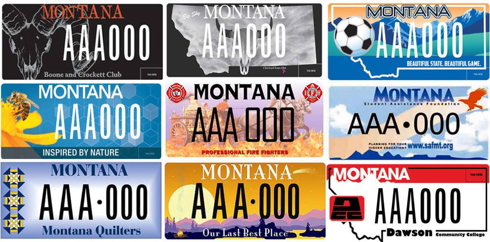 20 Montana license plate designs you probably don't see that often ...