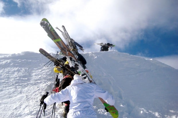 Bridger ridge run: Lift, hike open backcountry skiing