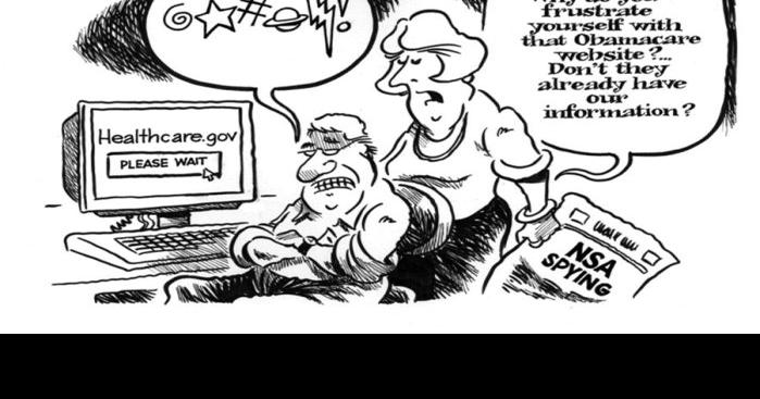 CARTOON: No need to wait for Obamacare website when NSA already has info