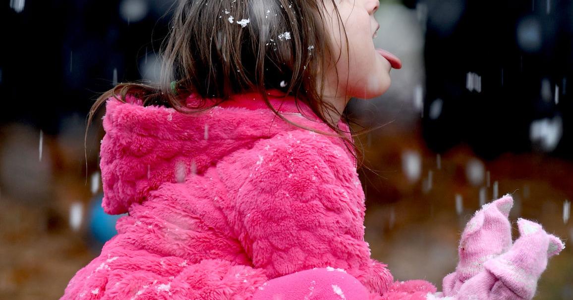 After mild month, snow settles in