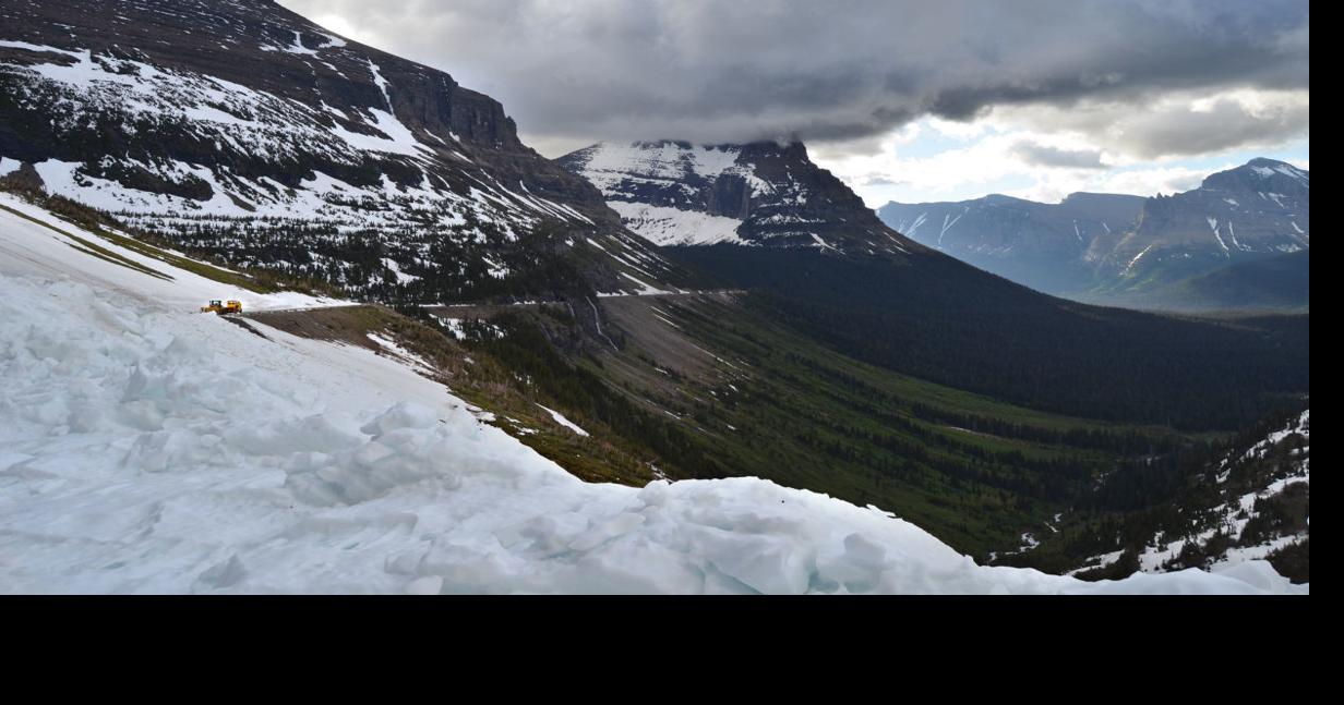 Plowing through unusually deep snow begins in Glacier National Park
