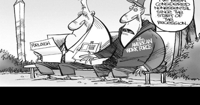 CARTOON: American workforce joins 'nonessential' federal workers on ...