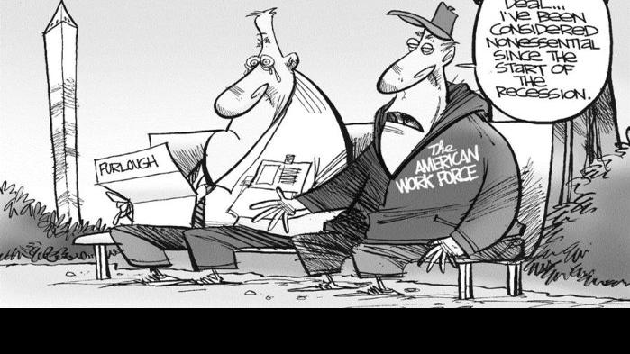 CARTOON: American workforce joins 'nonessential' federal workers on ...