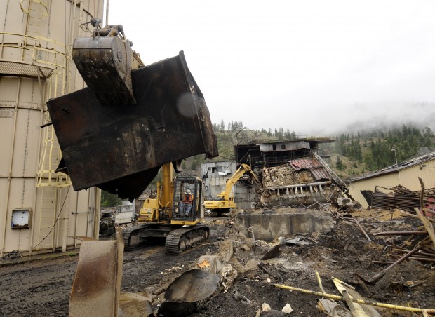 Demolition at former Stimson lumber mill continues in Bonner