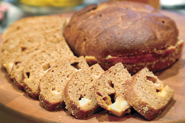 Bread recipe packs in chunks of cheese