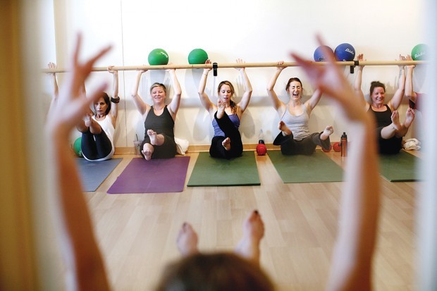Barre workouts incorporate Pilates, yoga, ballet movements