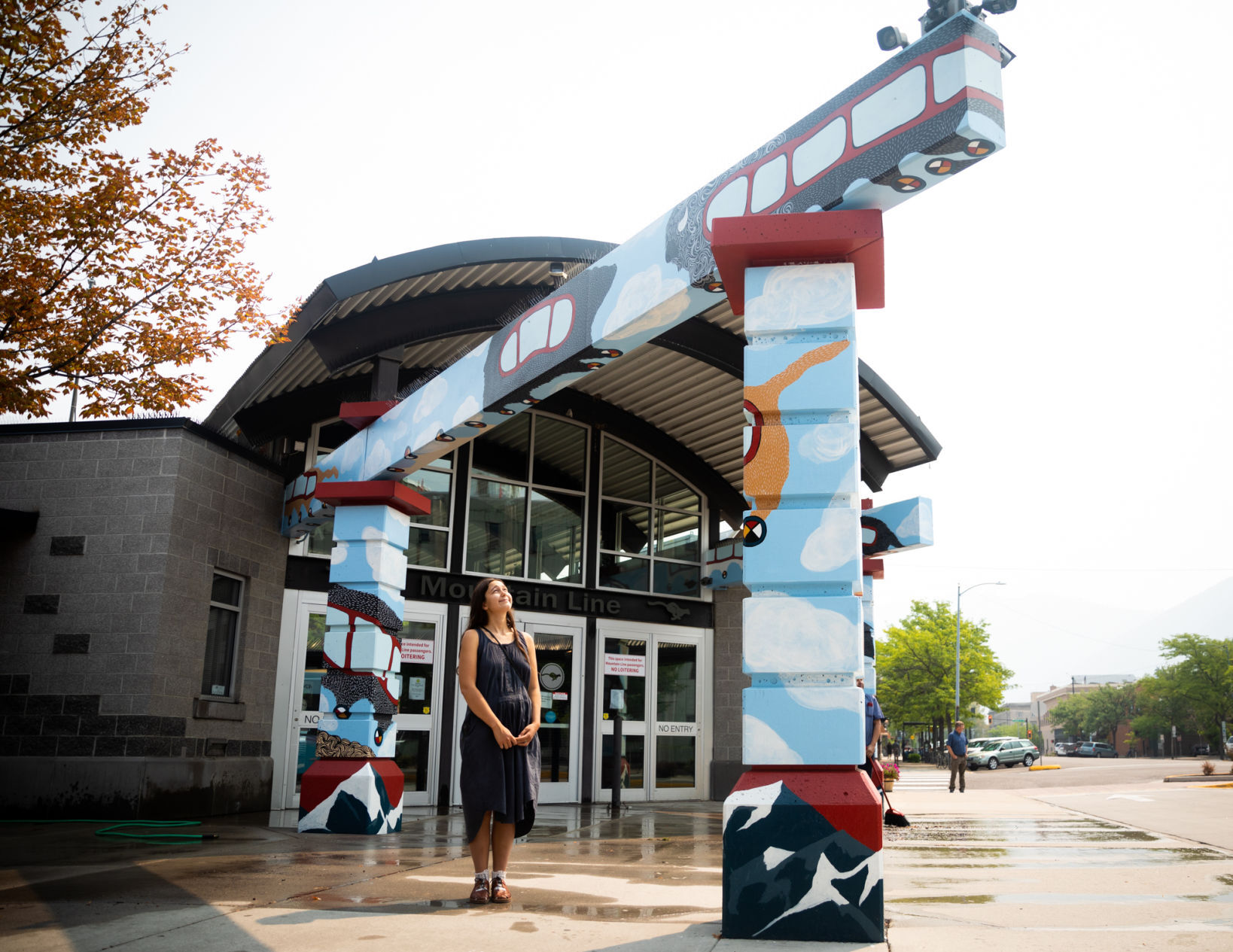 Missoula Native American murals and sculptures