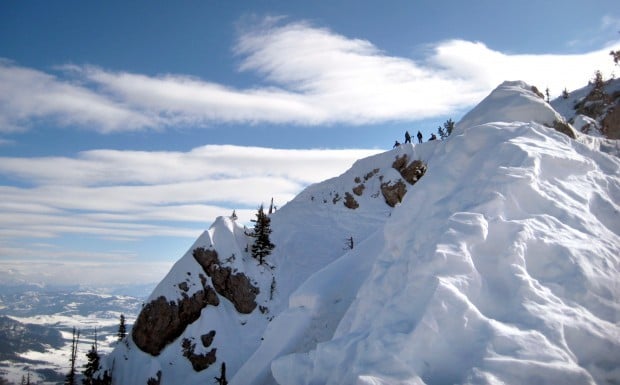 Bridger ridge run: Lift, hike open backcountry skiing