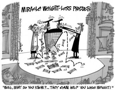 CARTOON: 'Miracle' weight-loss drugs mostly cause loss of money