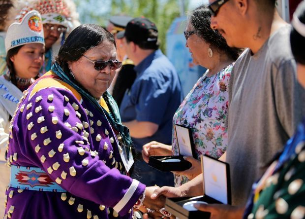 Crow code talkers honored with Congressional Gold Medals