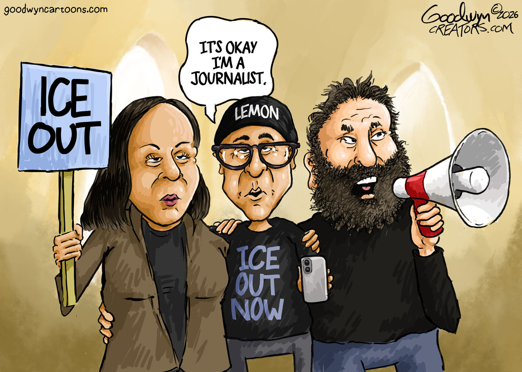 7 political cartoons dissect the arrest of Don Lemon