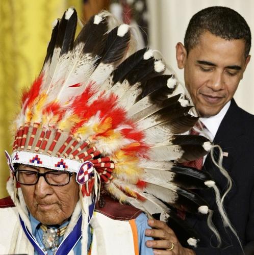 Obama awards Crow WWII veteran with Medal of Freedom