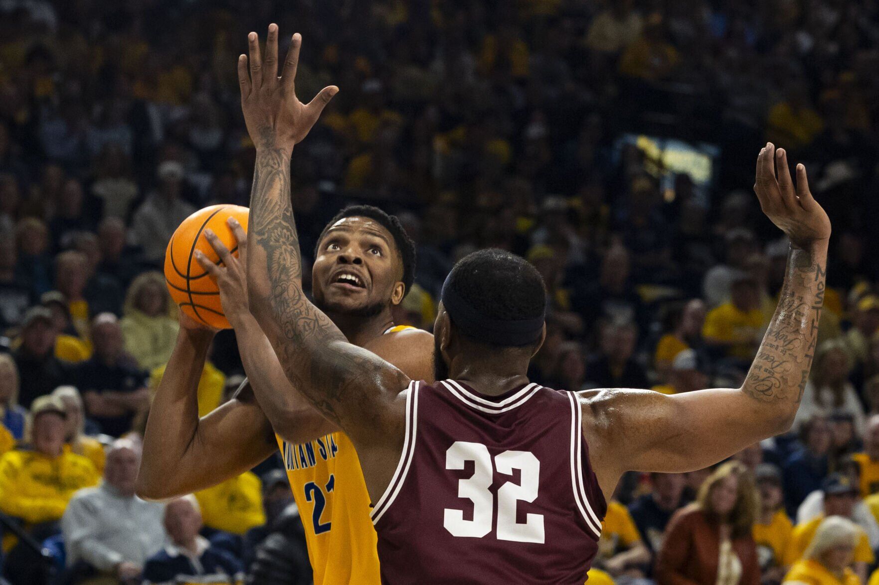 Photos: Montana State Bobcats host Montana Grizzlies basketball