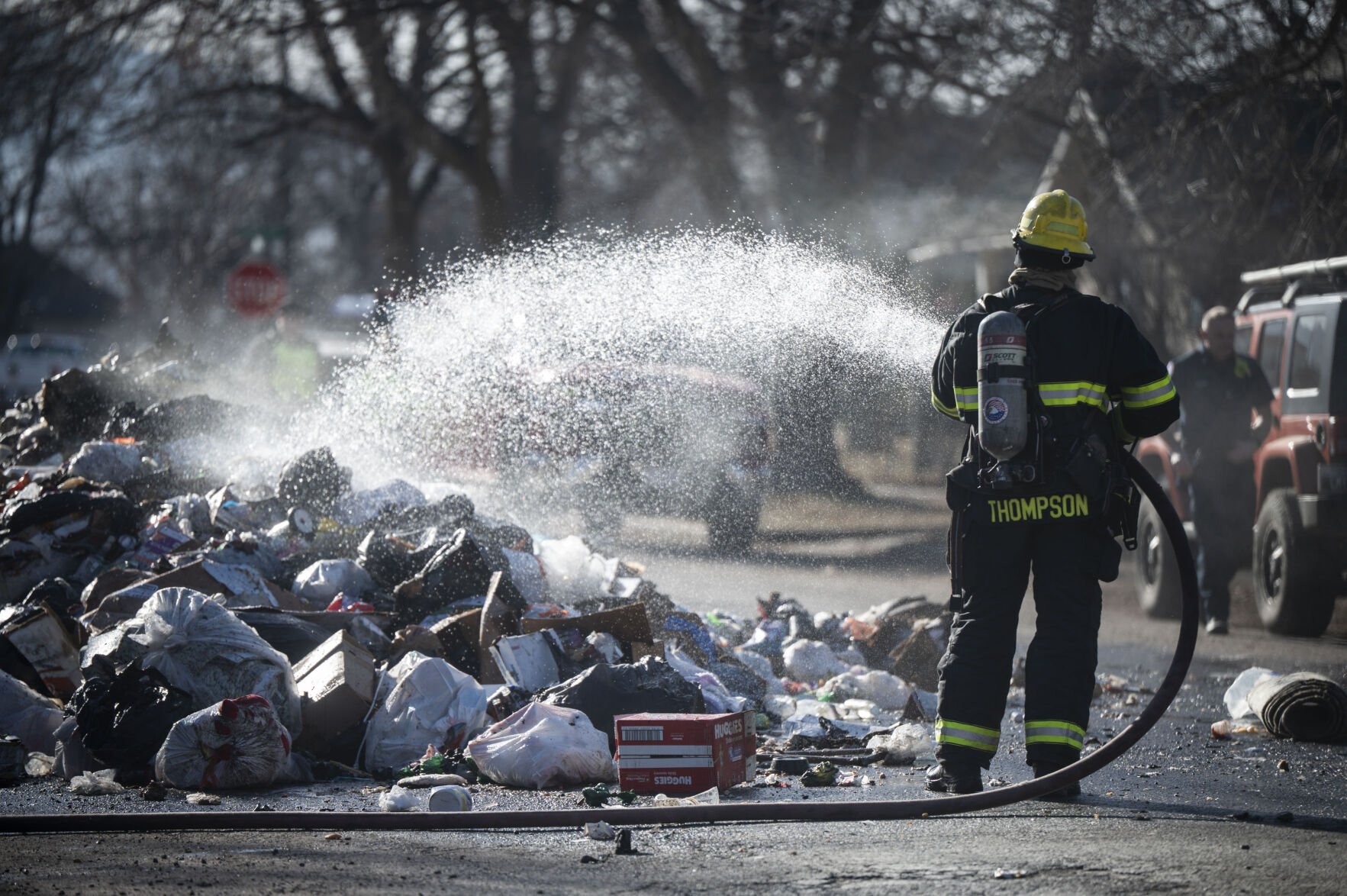Missoula Fire puts out trash fire