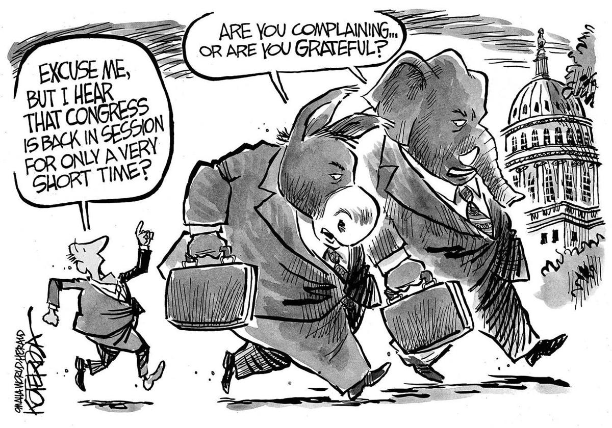 CARTOON: Are constituents complaining, or grateful, for Congress' short ...