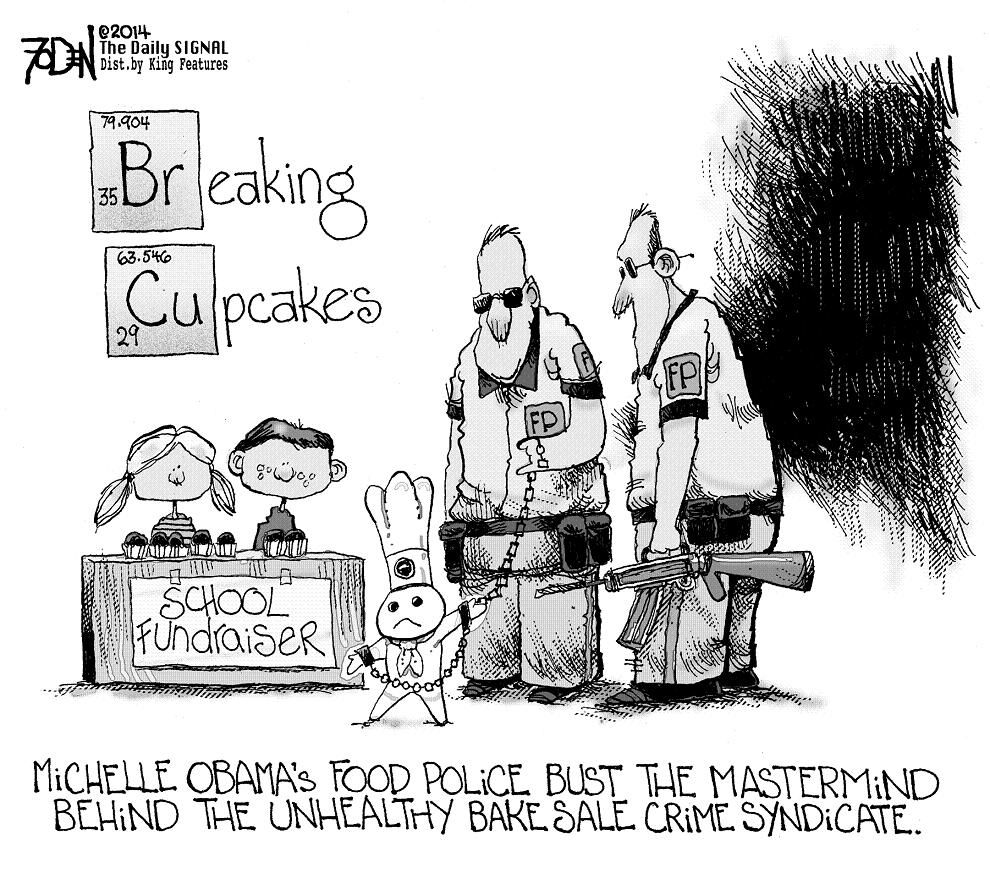 CARTOON: Food police make major bust in criminal activity at school ...