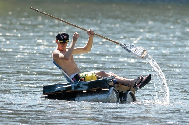Floaters take to rivers on crafts of all sizes