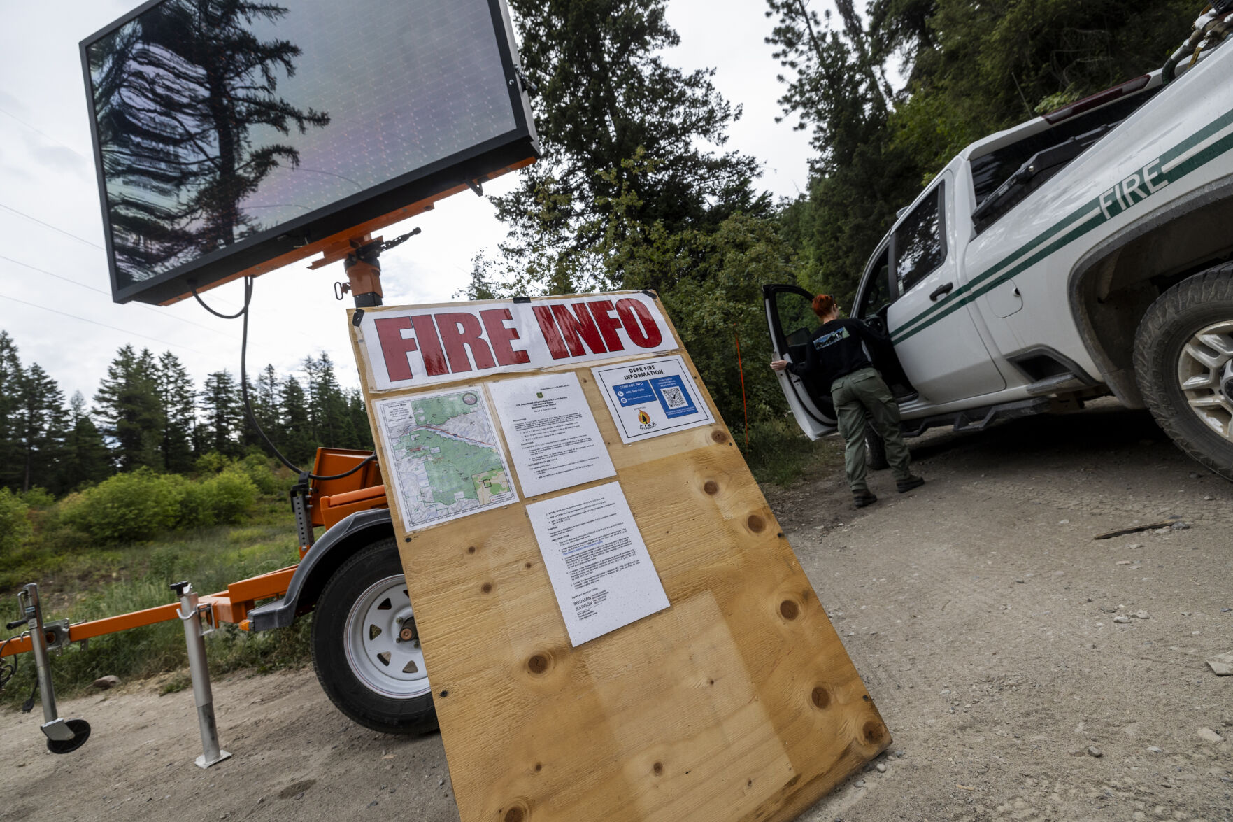 Deer fire southeast of Missoula 90% contained