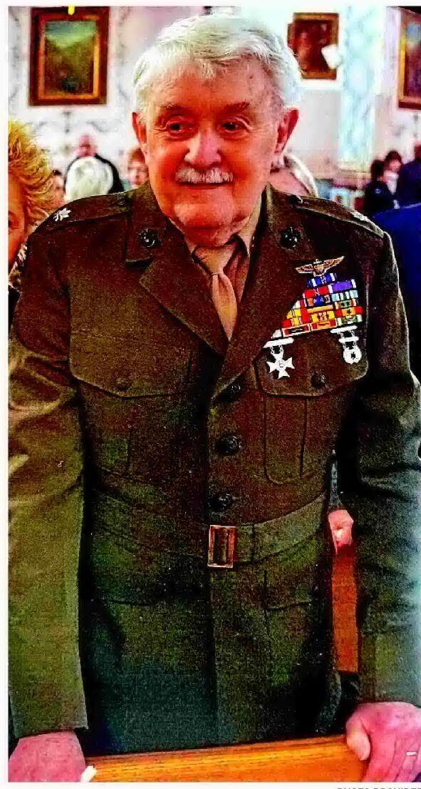 Marine pilot earned 2 Distinguished Flying Crosses