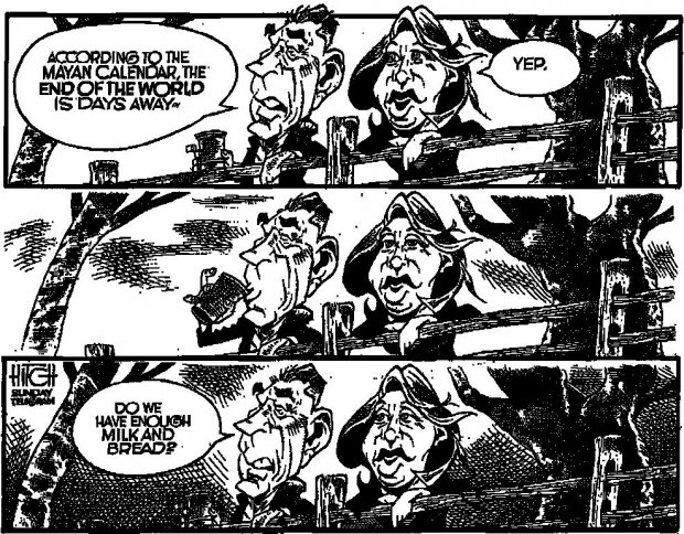 CARTOON: Impending end of the world causes some to wonder about groceries