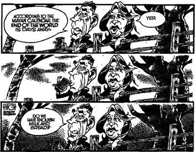 CARTOON: Impending end of the world causes some to wonder about groceries