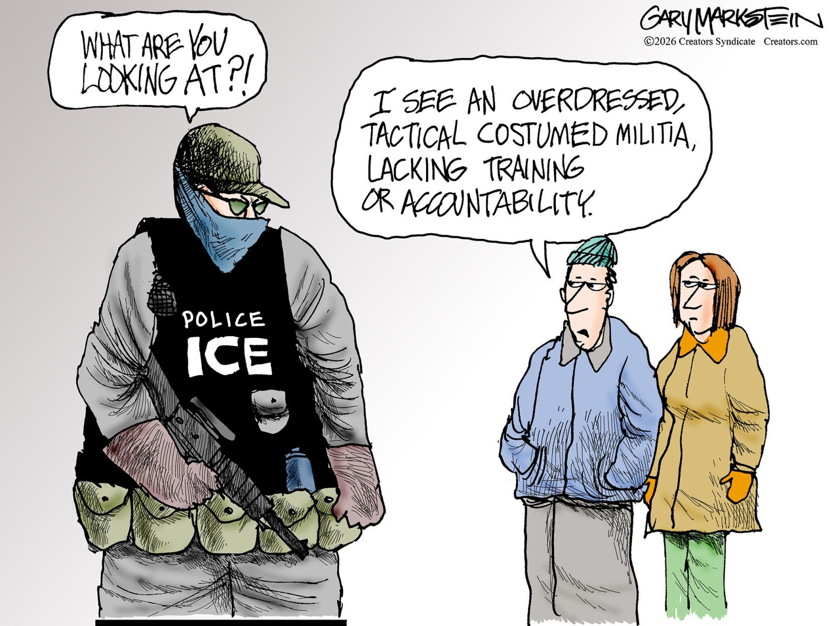 14 political cartoons argue over ICE's actions