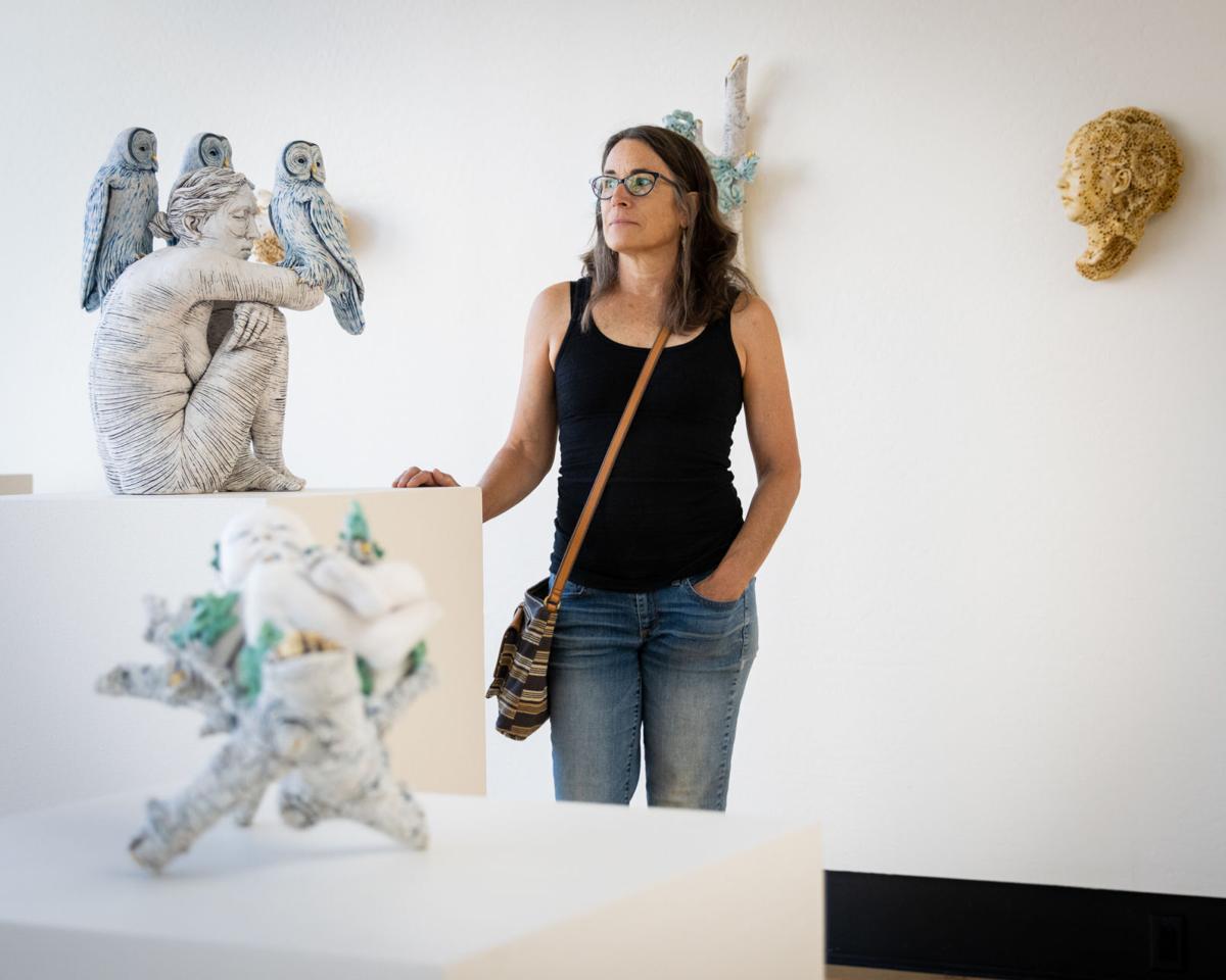 Adrian Arleo's mythic sculptures in 'Dog Days'