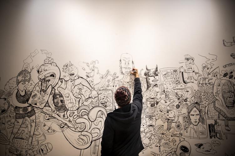 Missoula comic artists collaborate on drawings and gallery mural