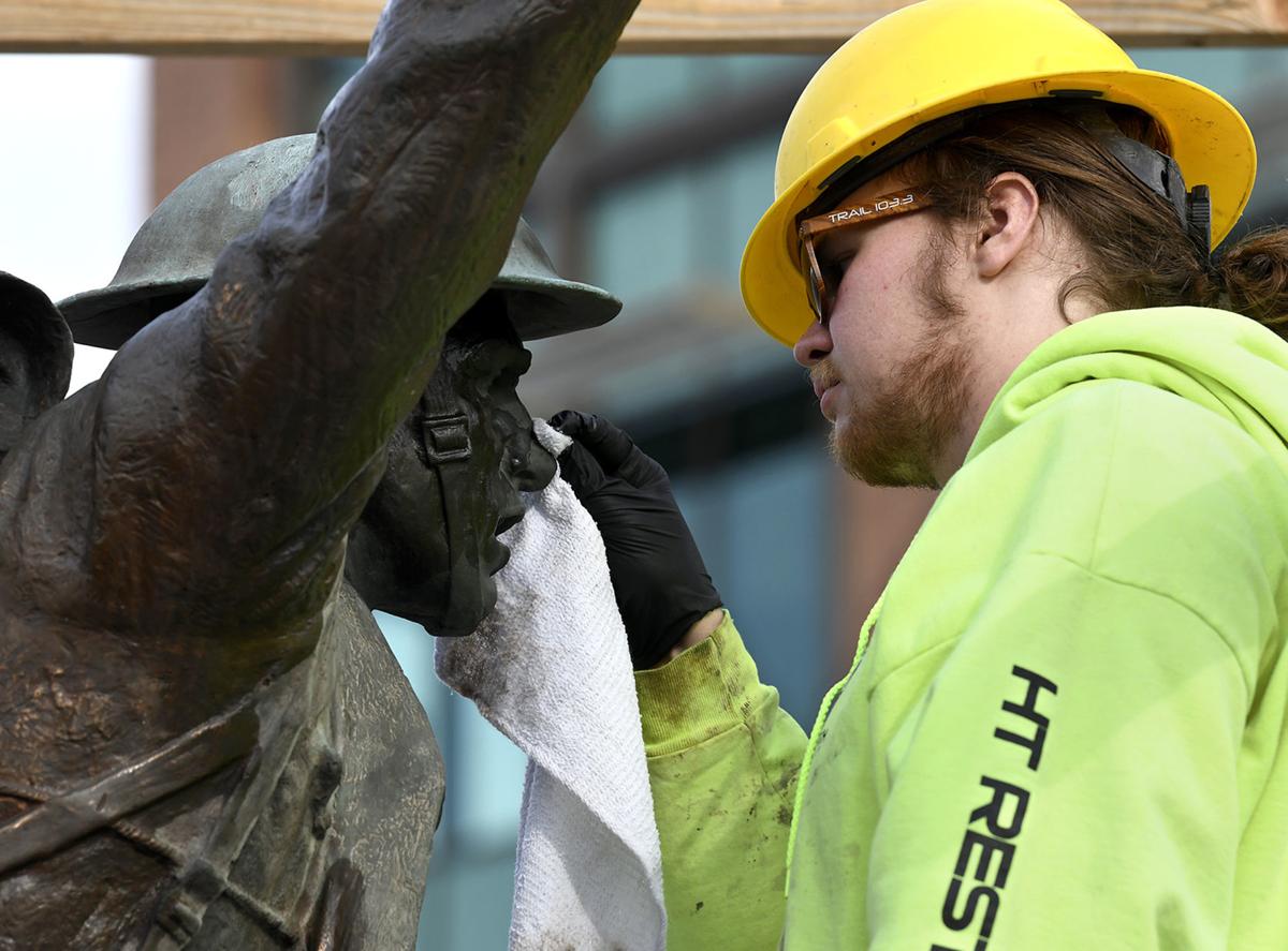 Courthouse Doughboy statue gets a spruce-up | Local News | missoulian.com