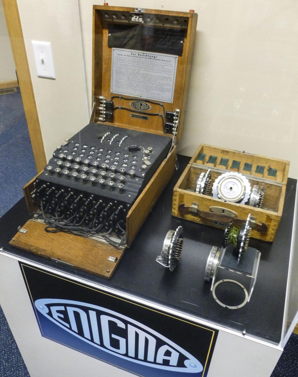 German encryption machine on display at Bozeman museum