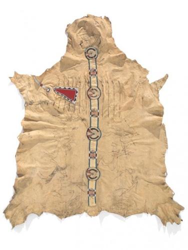 Crow buffalo robe enters N.Y. exhibit