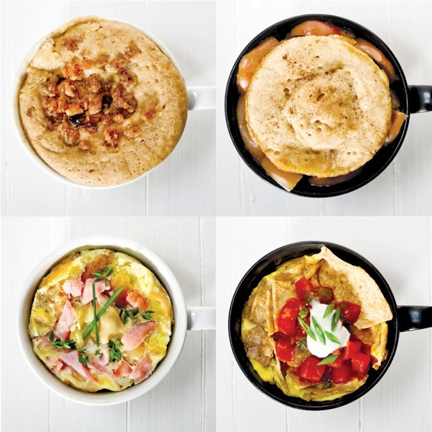 Coffee cup meals, treats ready in minutes