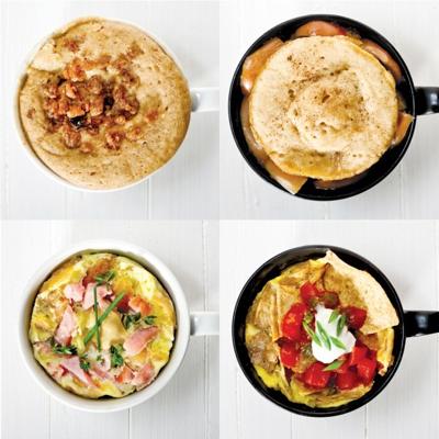 Coffee cup meals, treats ready in minutes