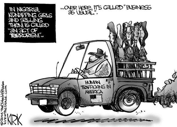 CARTOON: Human trafficking not just a problem in Nigeria, as US ...
