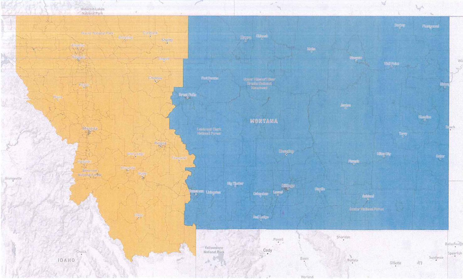 Montana Congressional Map Finalists