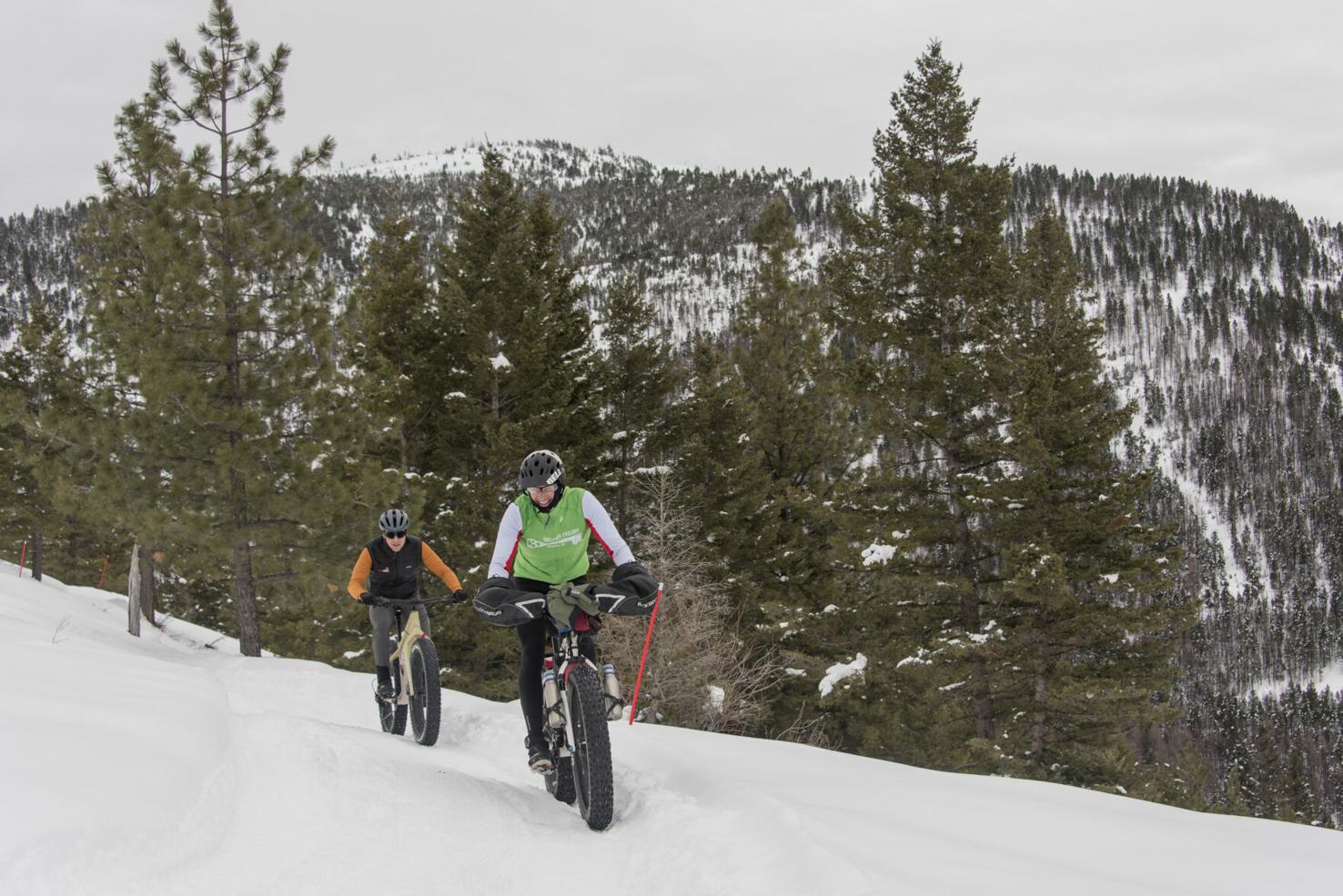 Mountain Bike Coalition grooms fatbike trail at Marshall