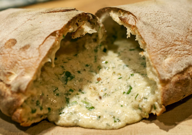 GREG PATENT: Fill thin, crispy calzone crust with just about anything