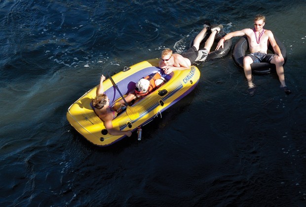 Floaters take to rivers on crafts of all sizes