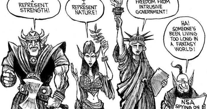 CARTOON: NSA delves into fantasy world with surveillance of online games