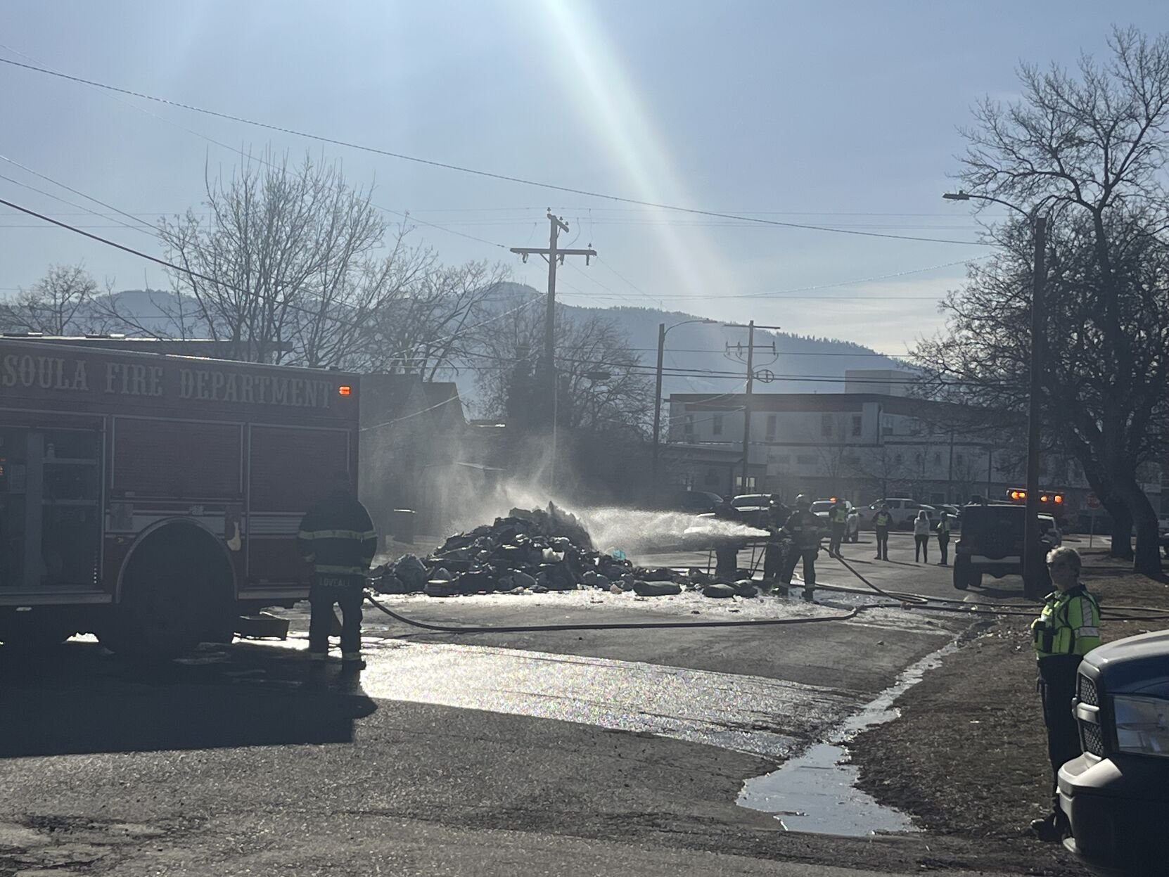 Missoula Fire puts out trash fire