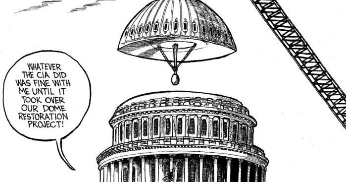 CARTOON: CIA spying on Congress may finally raise a response
