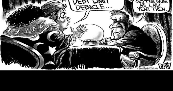 CARTOON: Future holds discord, division, derision and debit limit ...