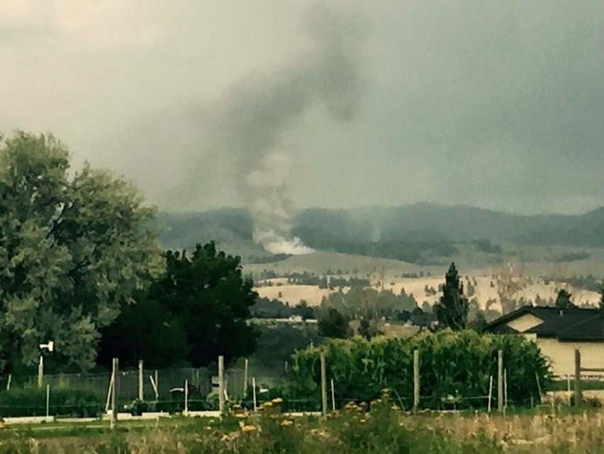 Lightning ignites fires east of Hamilton